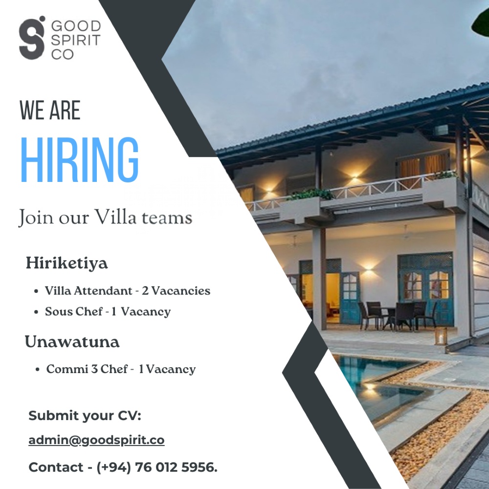 Villa Attendant/Sous Chef /Commis III | Colombo