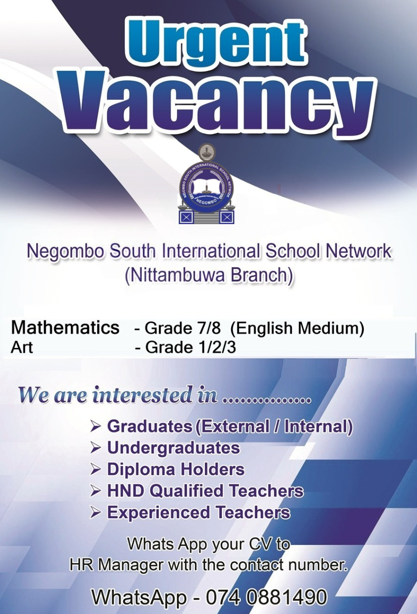 Mathematics Teacher | Nittambuwa