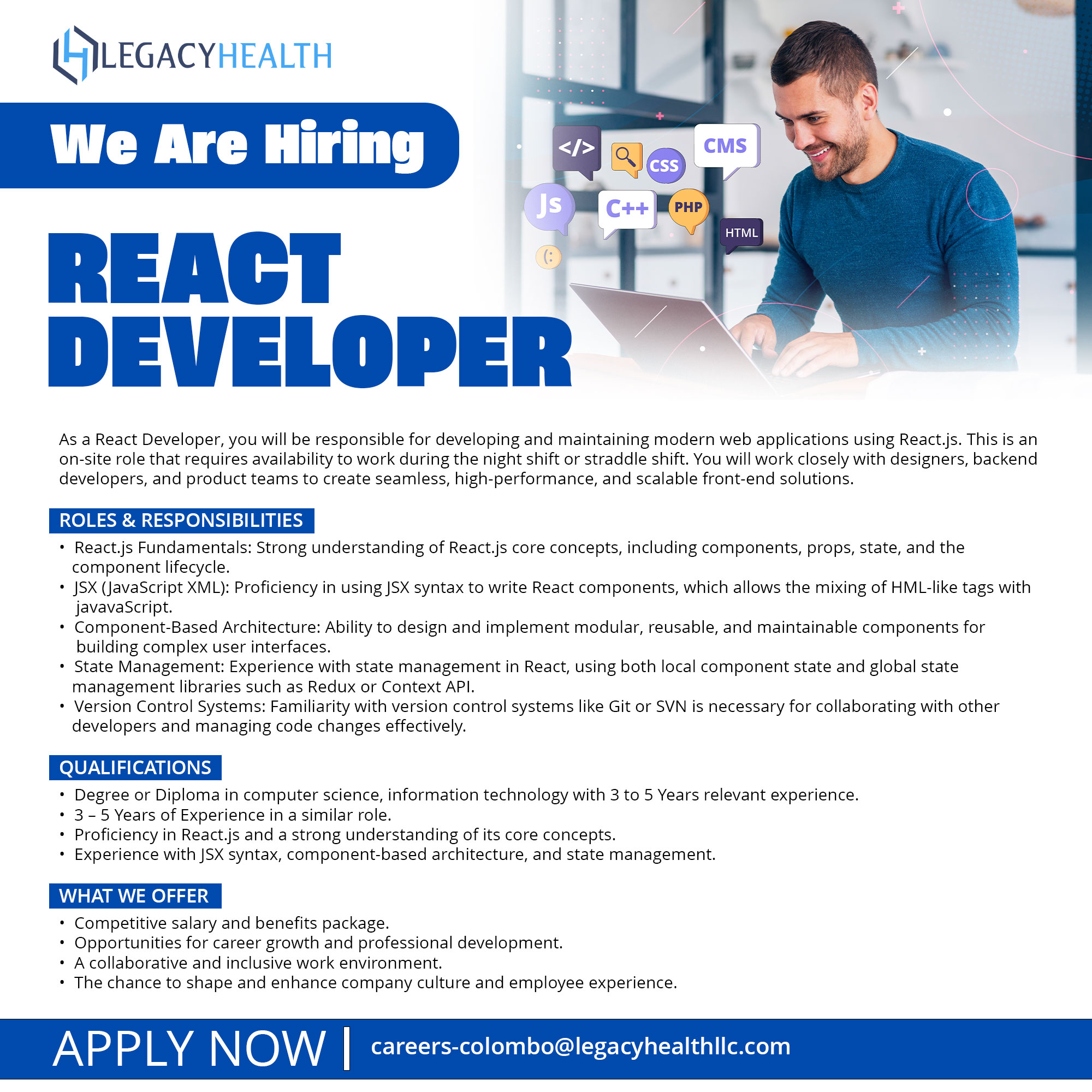 React Developer Colombo 3 Kollupitiya