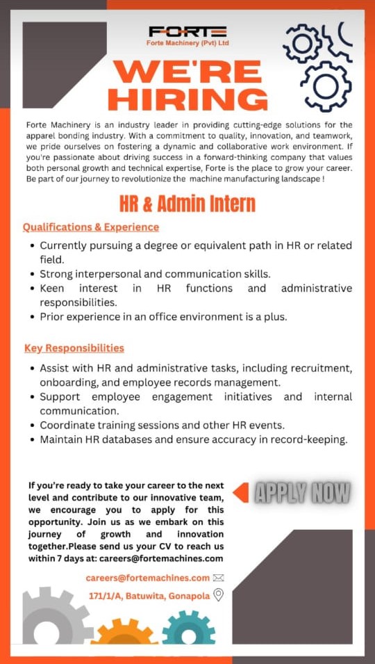 HR/Admin Intern | Kalutara